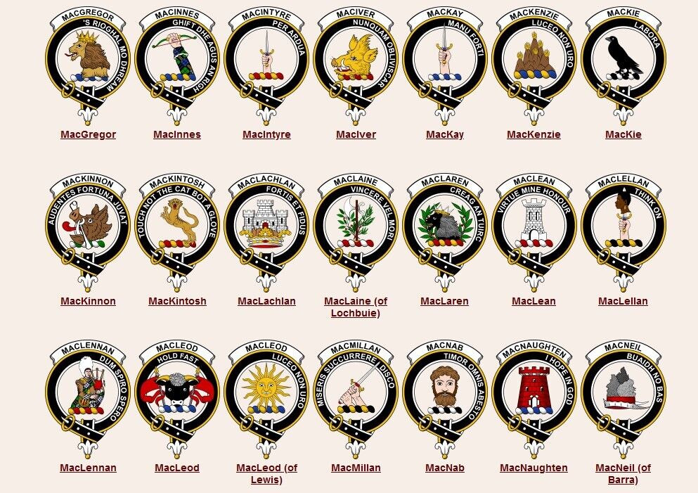 The Scottish Crest Badge: A Symbol of Clan Pride and Heritage – Tartan ...