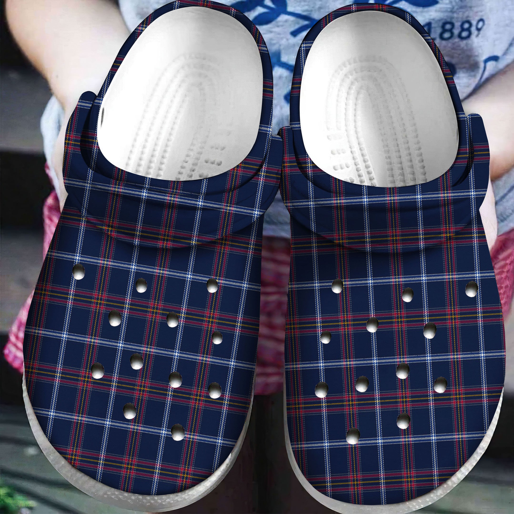 Jewish Tartan Tartan Plaid Crocs – Tartan Clans